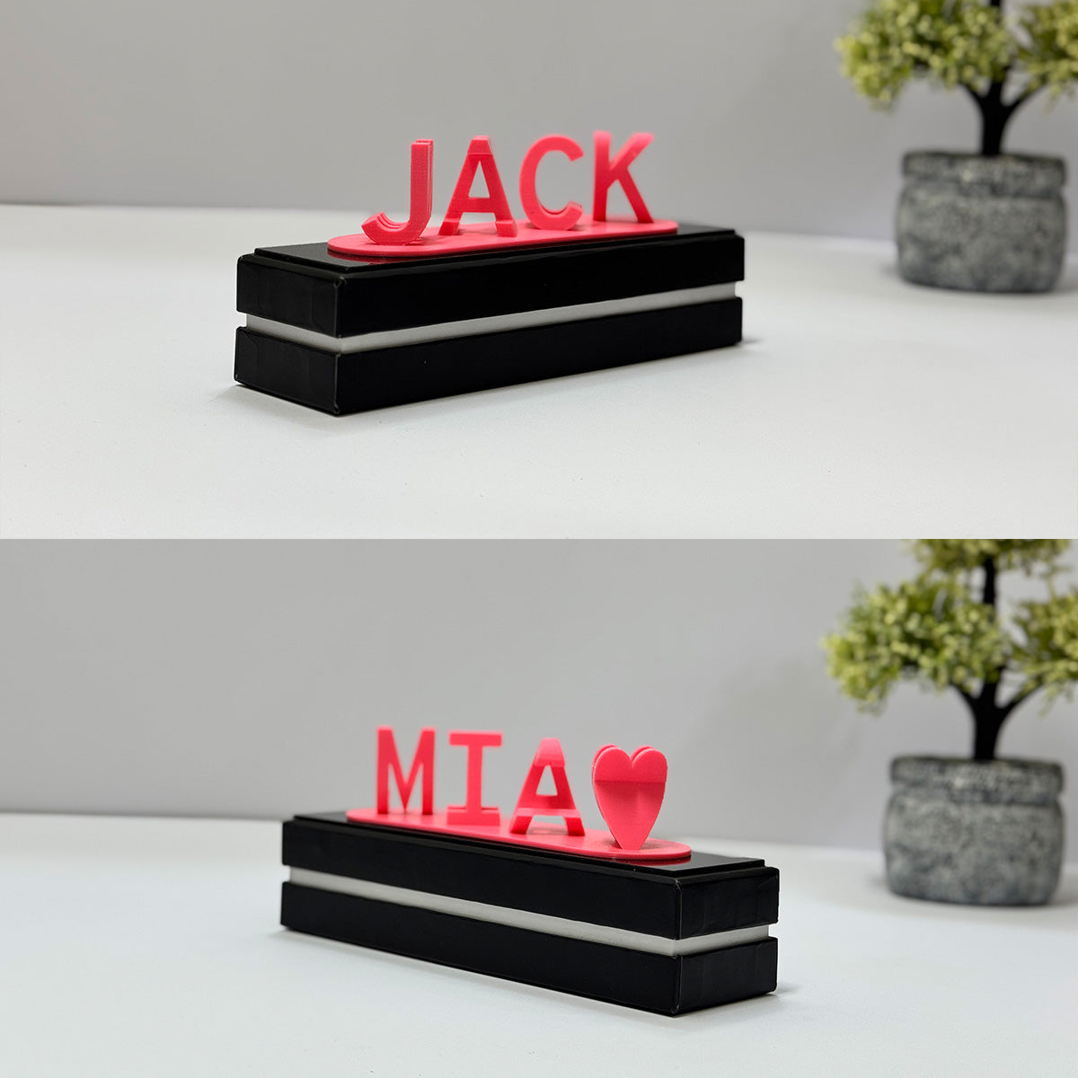 Personalized Dual Name Illusion Love – FamPrints